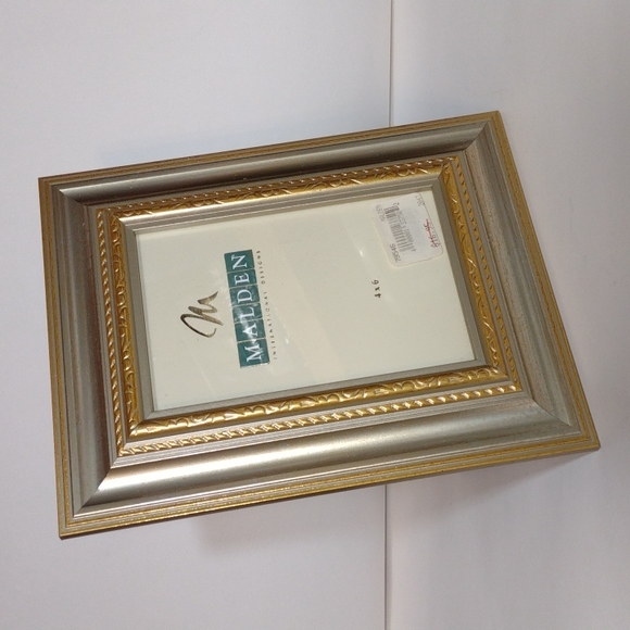 Malden | Accents | Antiqued Frame Gold Silver Malden 79546 4x6 Photo ...